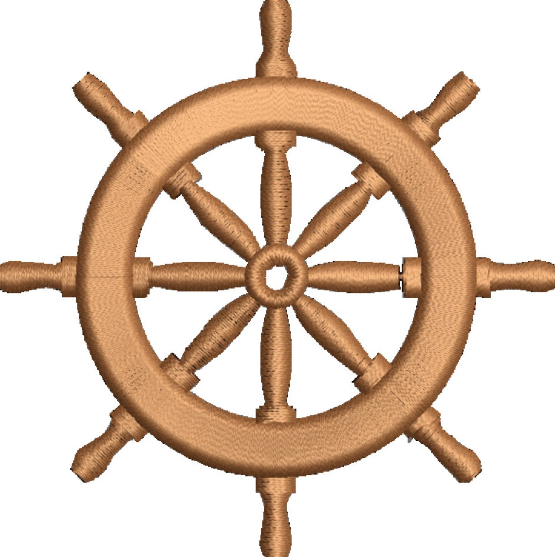 Ships Wheel Machine Embroidery Design. | Etsy