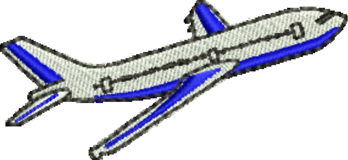 Airplane Embroidery Design. Plane Machine Embroidery - Etsy
