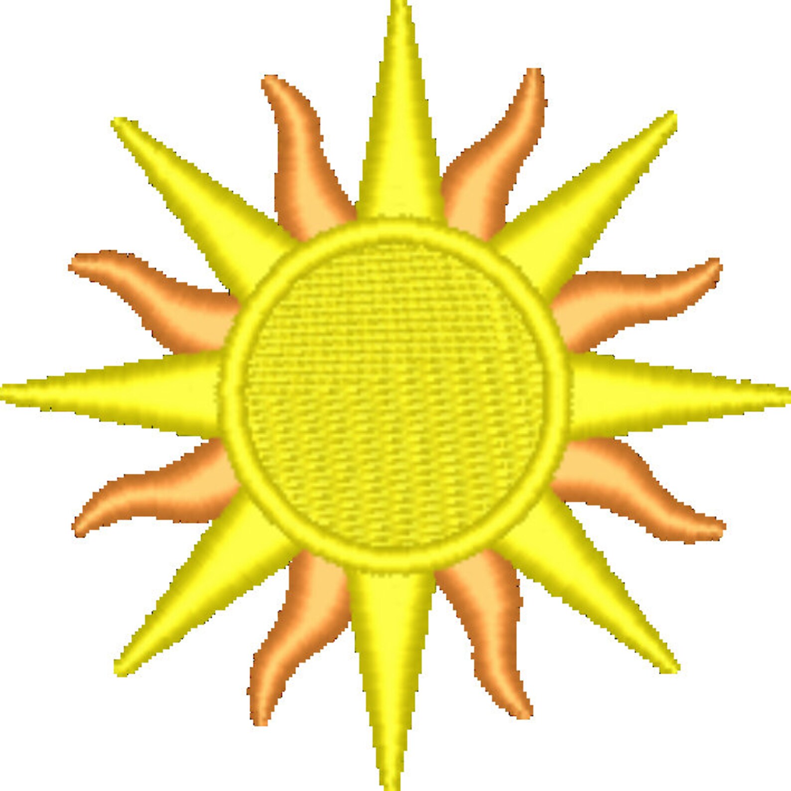 Sun Machine Embroidery Design - Etsy
