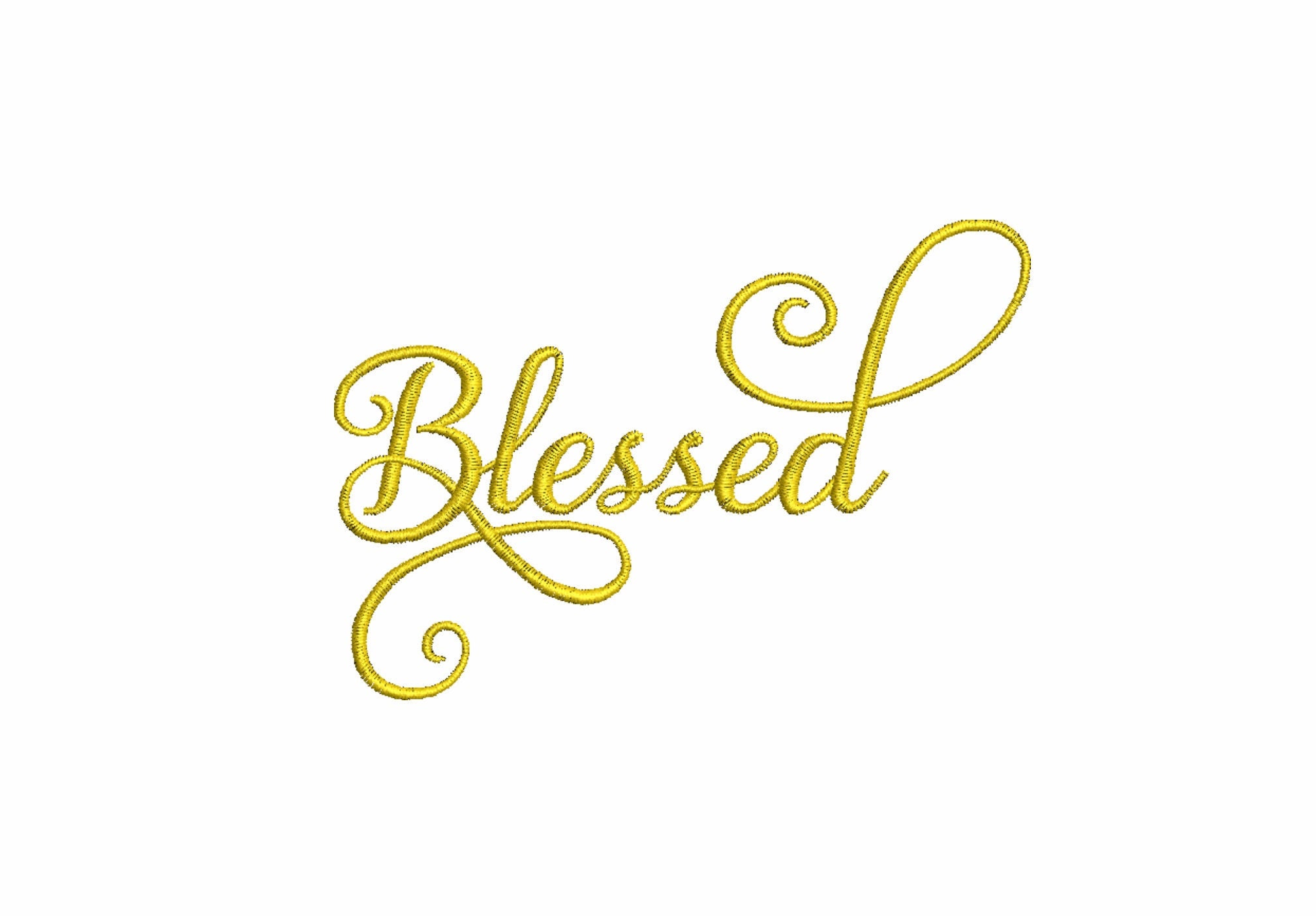 Blessed Embroidery Design | Etsy