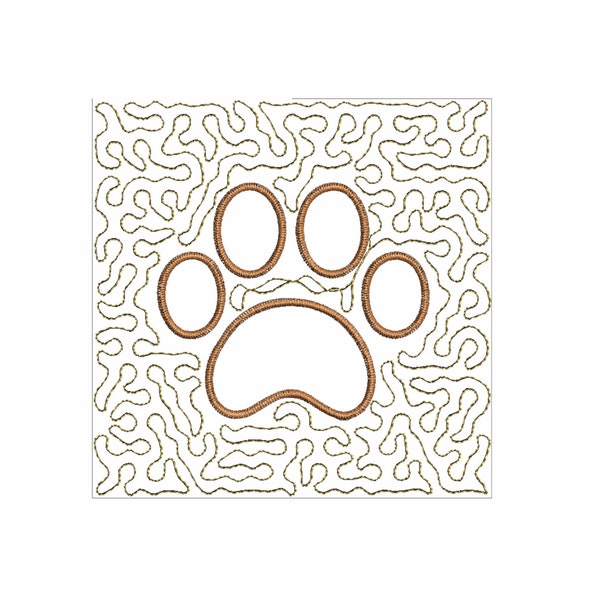 Paw Print Quilt Block - Etsy