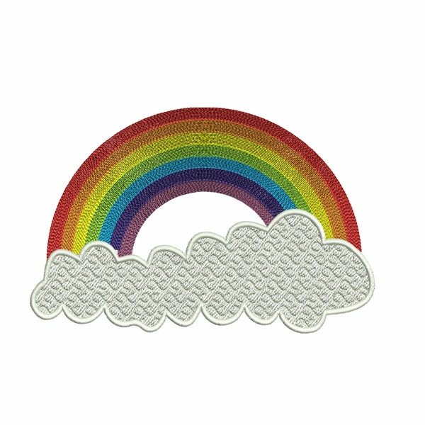 Rainbow Bridge Embroidery Design - Etsy