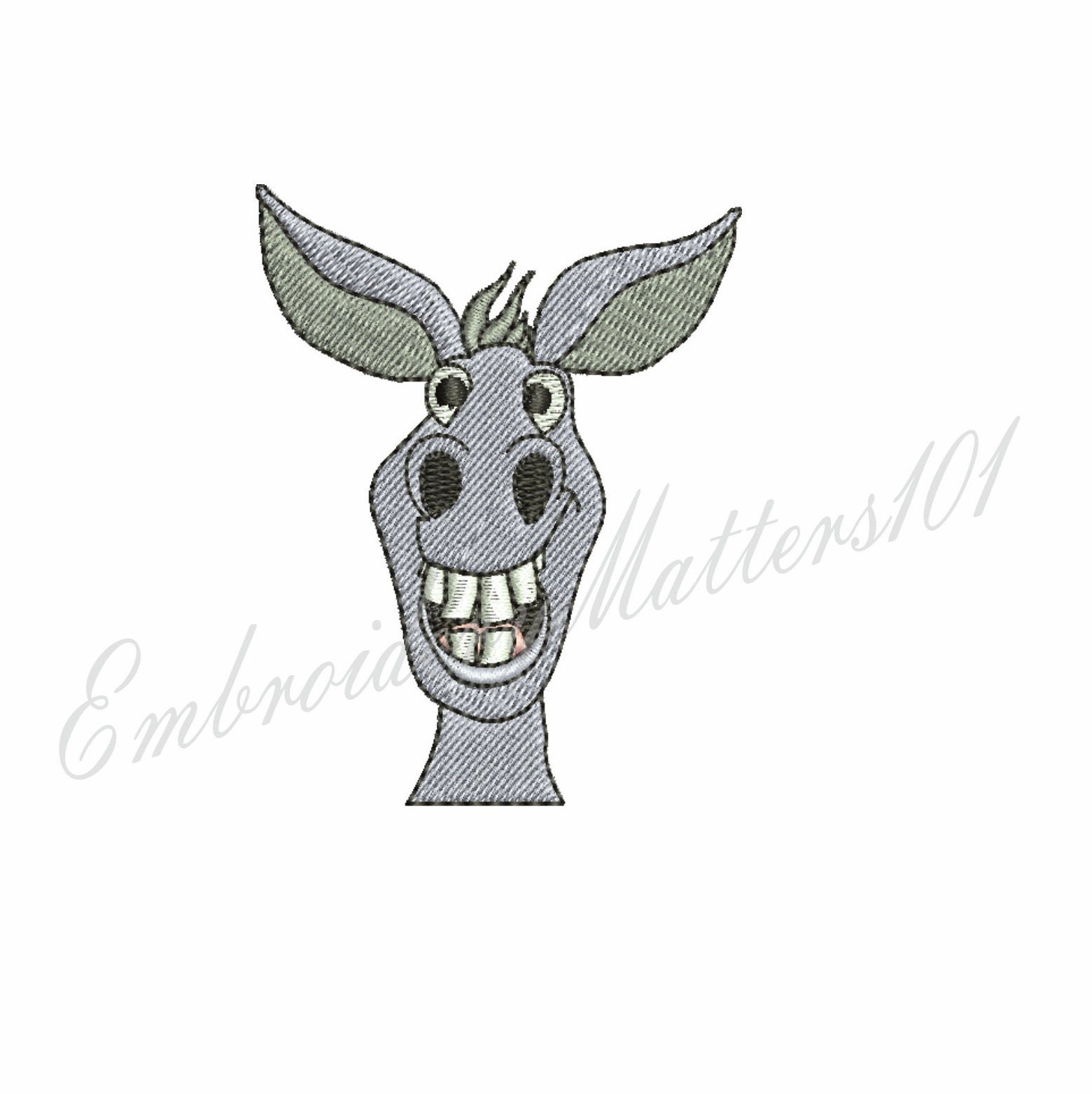 Donkey Embroidery Design - Etsy
