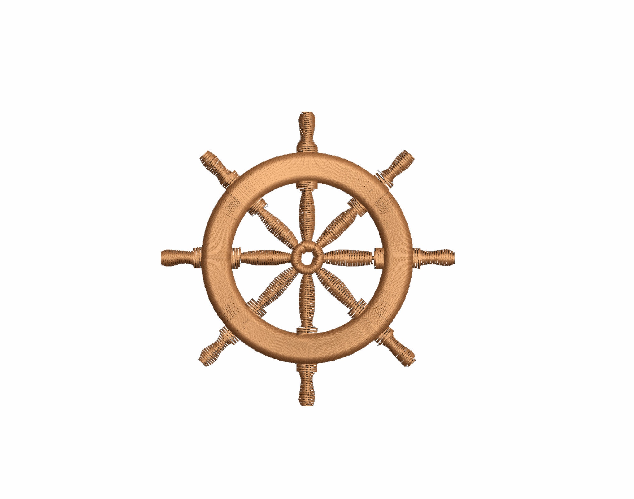 Ships Wheel Machine Embroidery Design. - Etsy