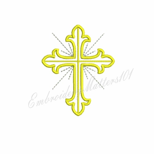 Mini Christian Cross Machine Embroidery Design-instant - Etsy
