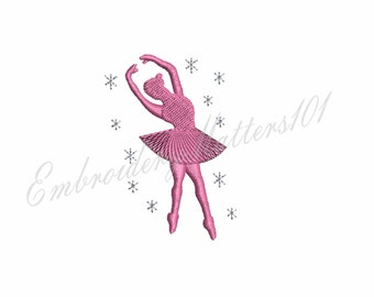 Ballerina Ballet Dancer Sketch Machine Embroidery File Design 5x7 Hoop ...