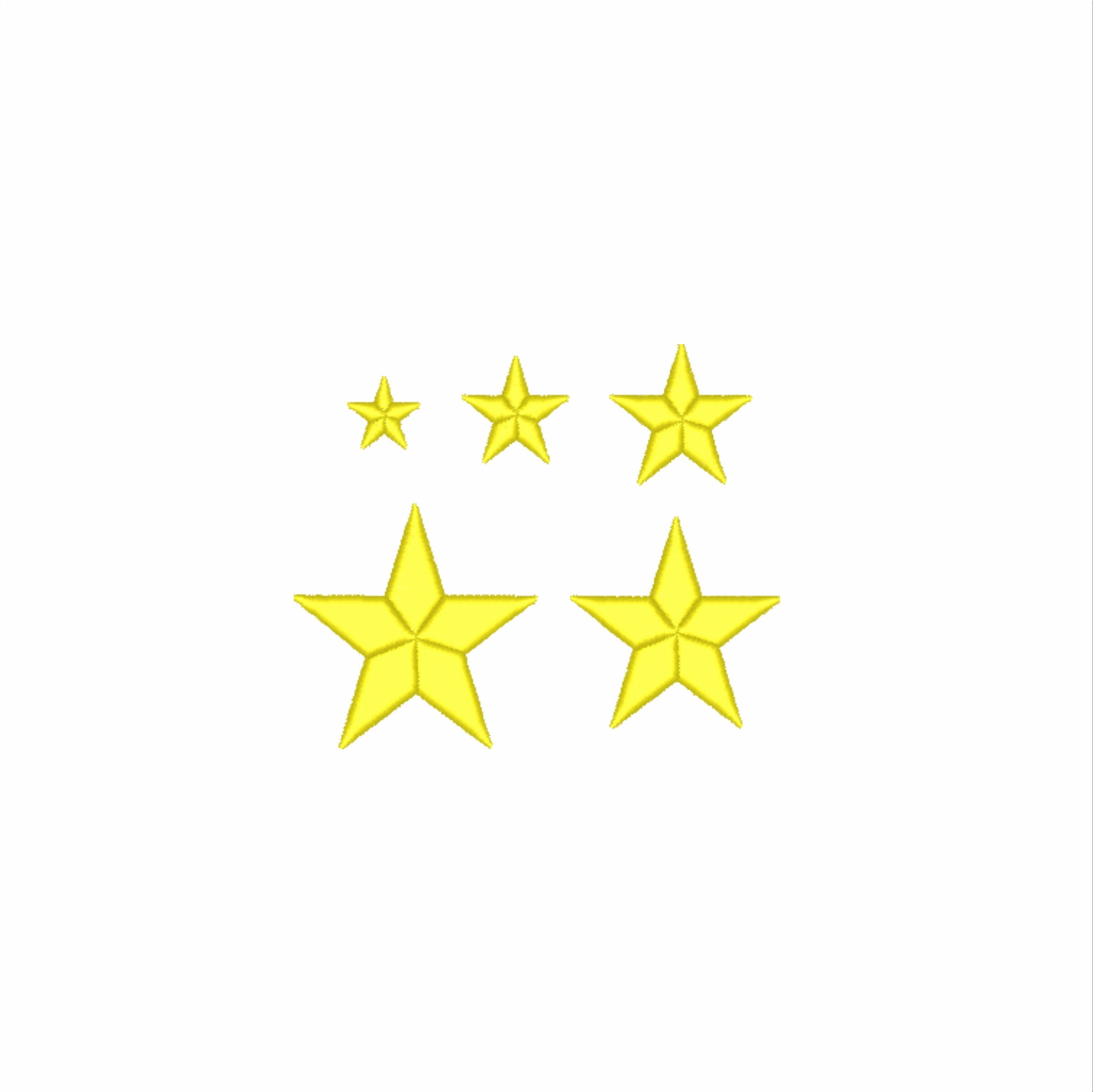 Small Star Embroidery Design. 5 Sizes - Etsy