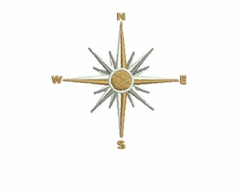 Home Nautical Compass Embroidery Design Size Available 8x12 6x10 and ...