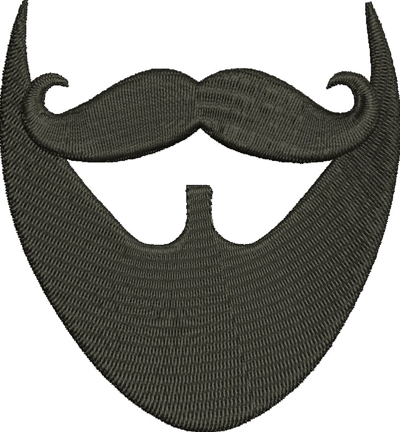 Beard Embroidery Design. Set of Two - Etsy