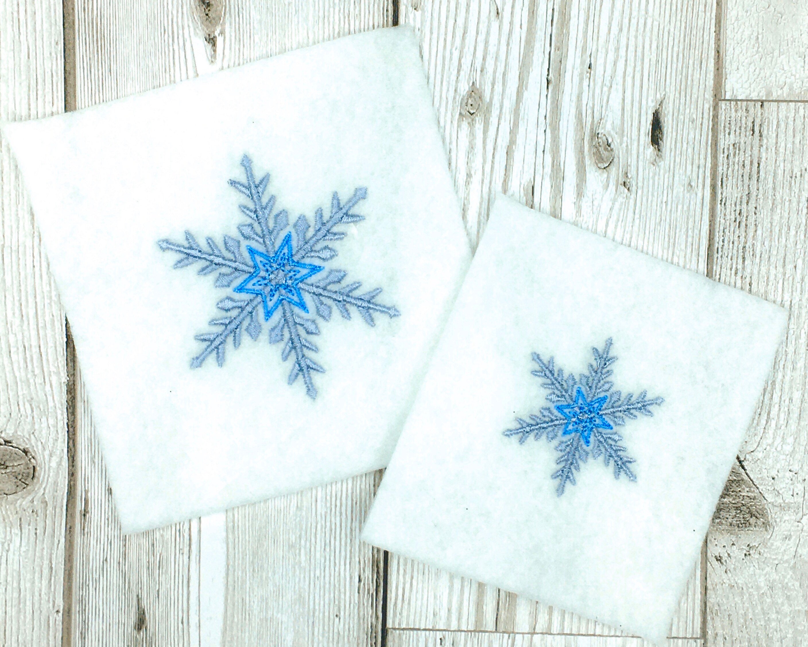 Snowflake Embroidery Design. Two Sizes - Etsy UK