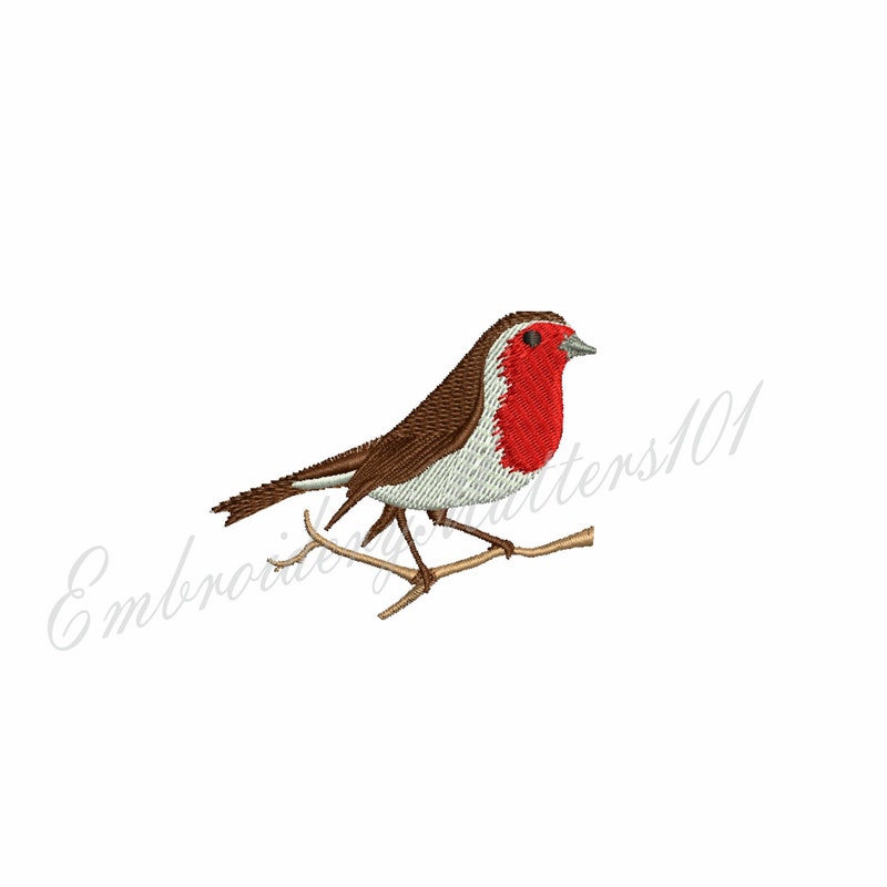 Robin Embroidery - Etsy