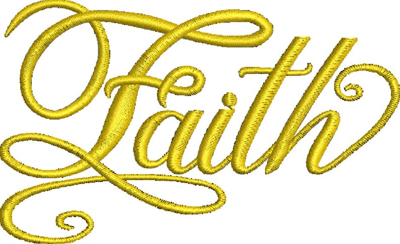 Faith Embroidery Design | Etsy