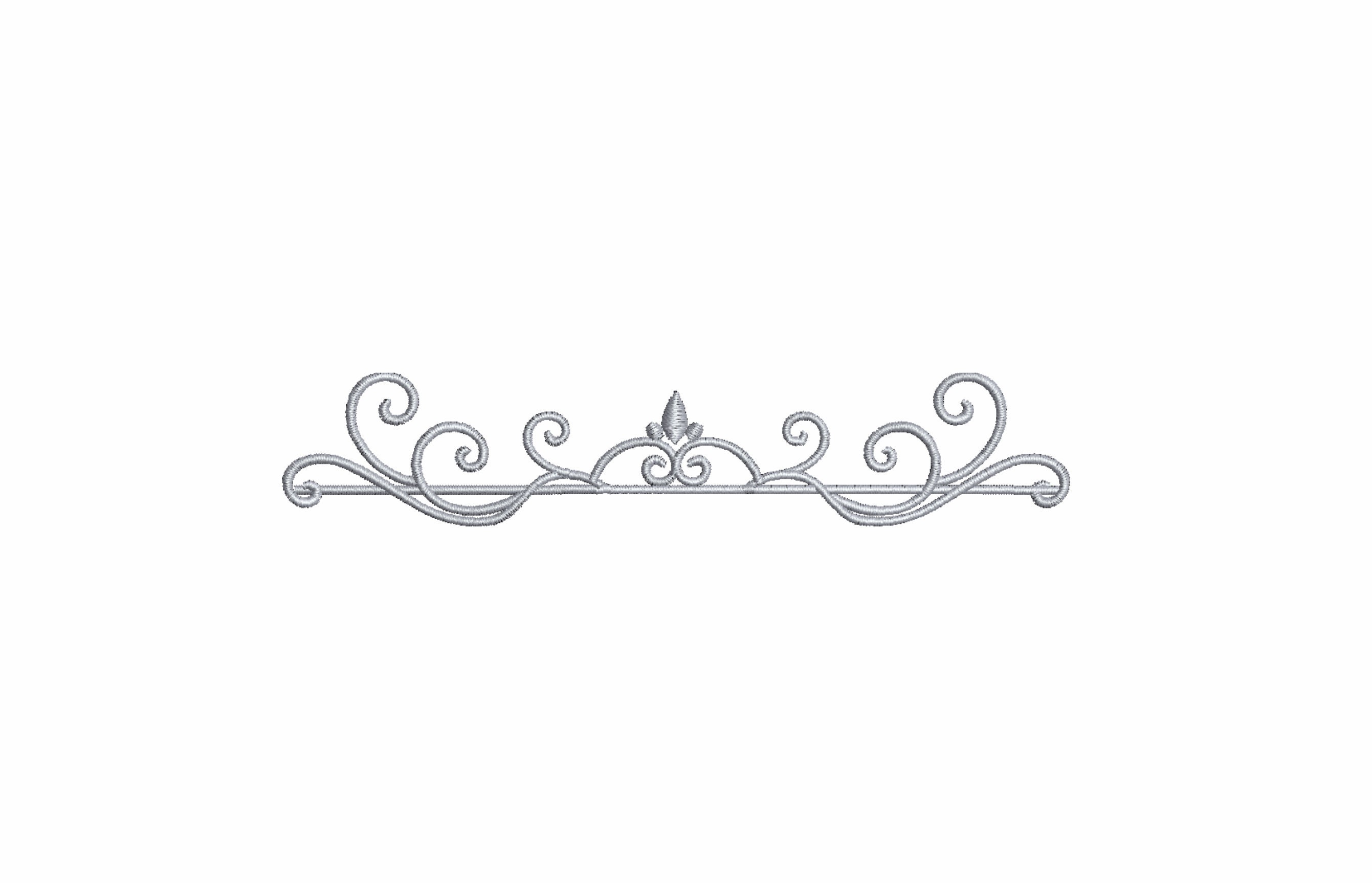 Monogram Scroll Embroidery Design - Etsy
