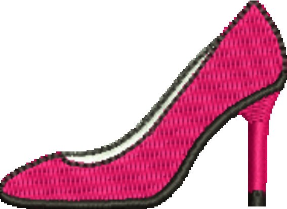 Stiletto Shoe Embroidery Design - Etsy