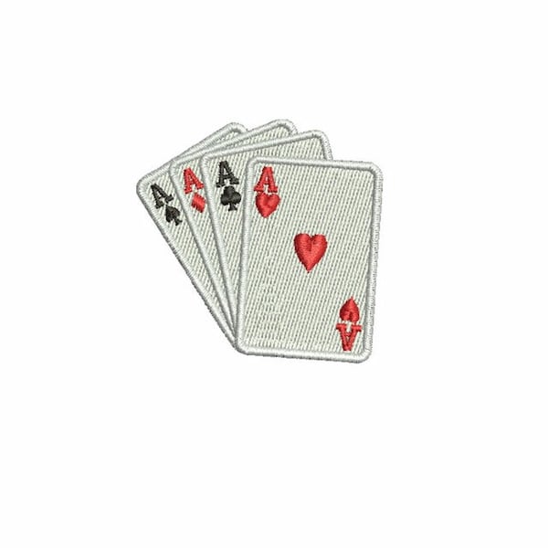 Playing Cards Embroidery Design - Etsy