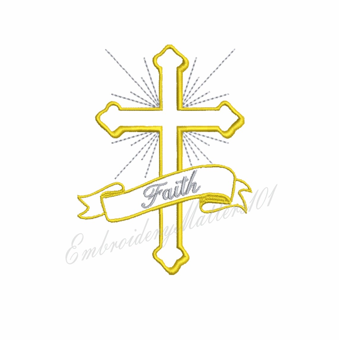 Faith Embroidery Design - Etsy