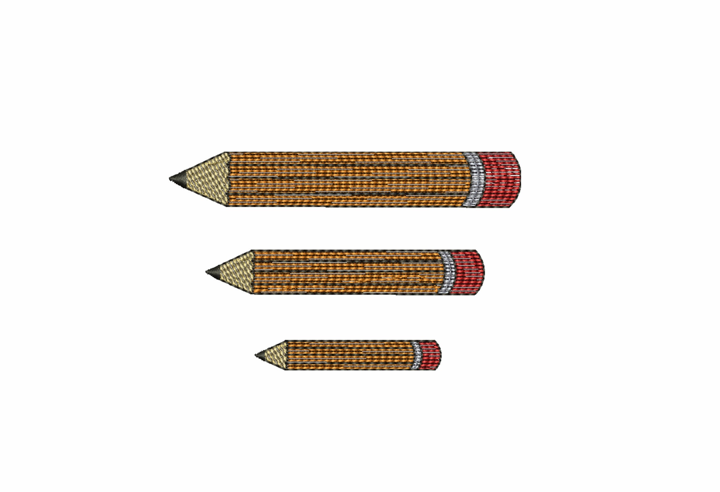 Pencil Machine Embroidery Design. 3 Sizes - Etsy