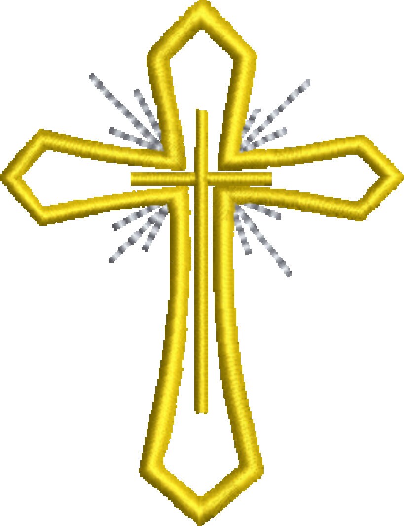 Cross Embroidery Design. Two Sizes | Etsy