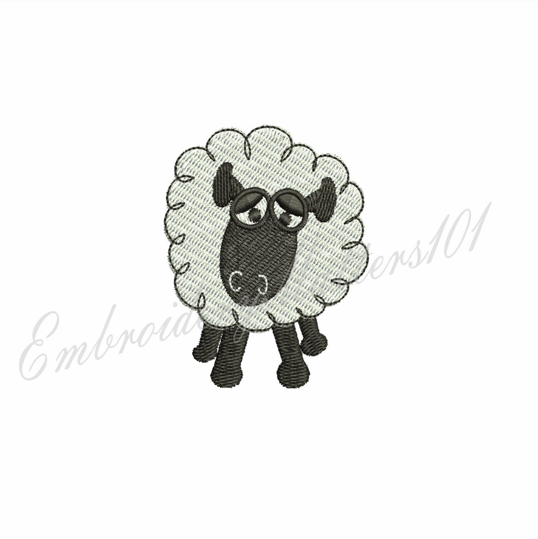 Sheep Embroidery Design - Etsy