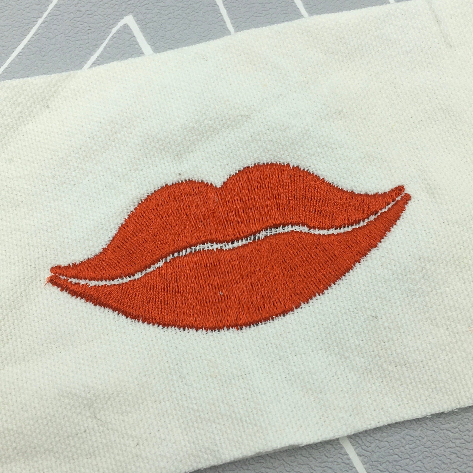 Lips Embroidery Design. Set of Three - Etsy