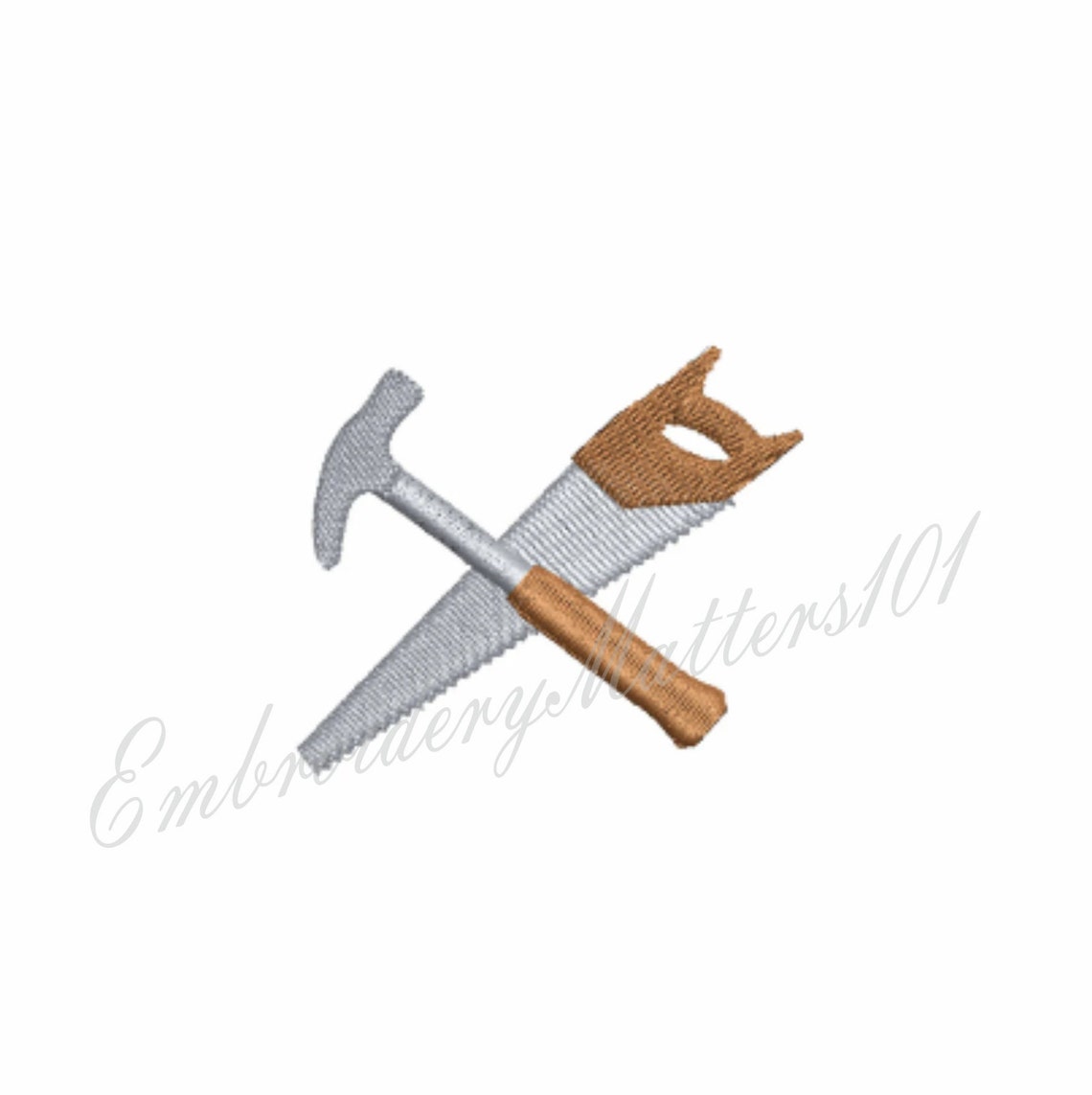 Tools Embroidery Design. Hammer. Saw - Etsy