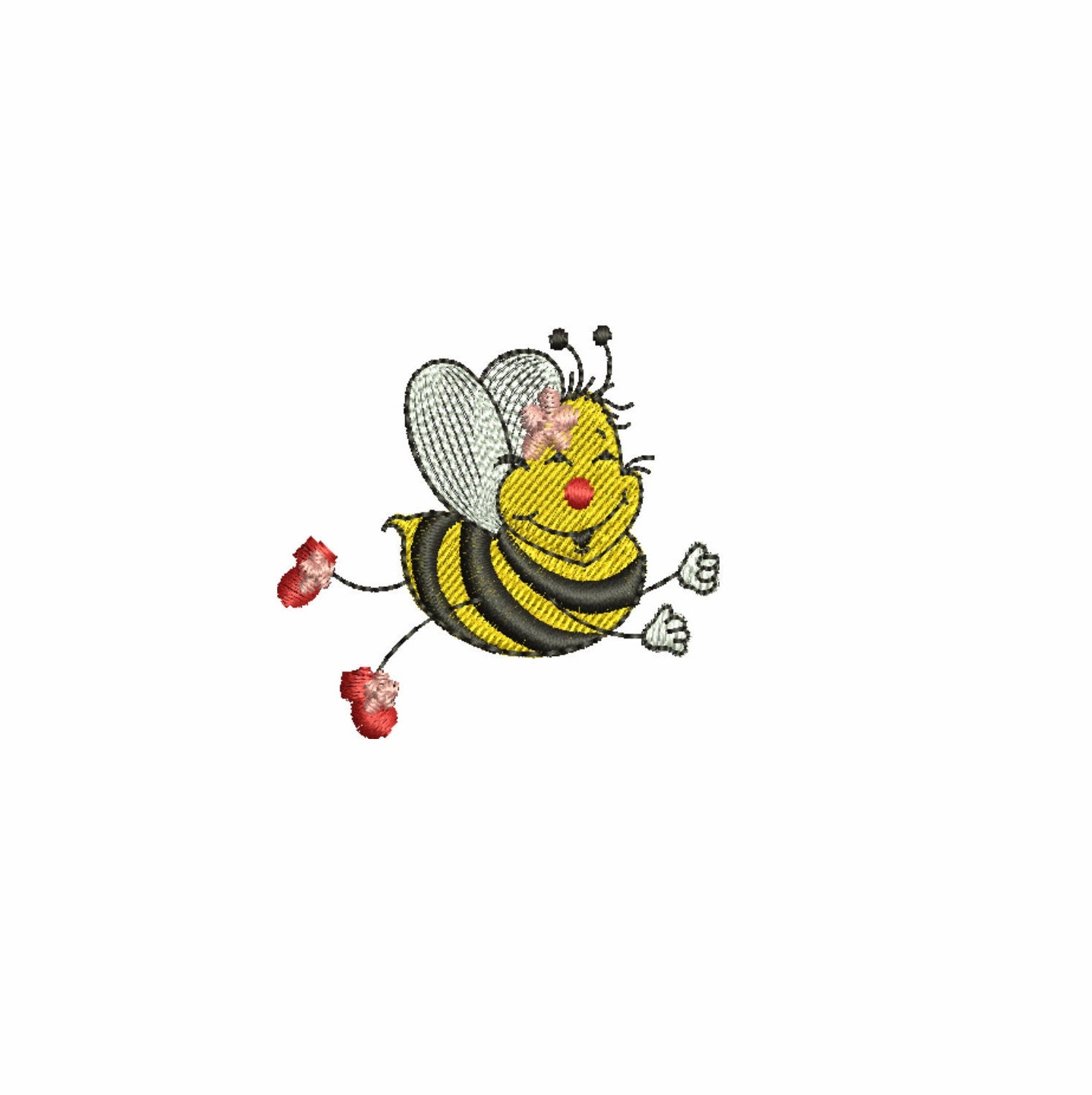 Bee Embroidery Design Cute Bees Set of Two | Etsy UK