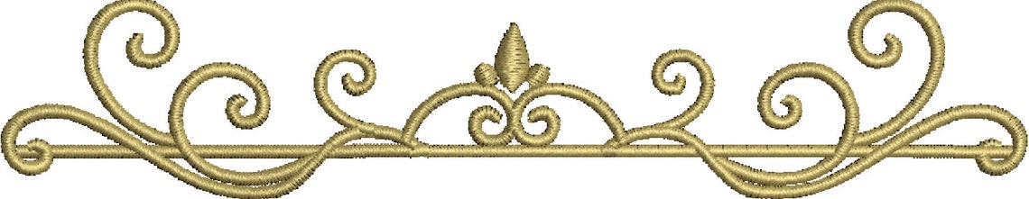 Monogram Scroll Embroidery Design - Etsy