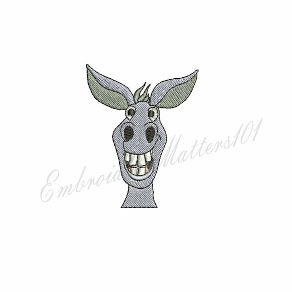 Donkey Embroidery Design - Etsy