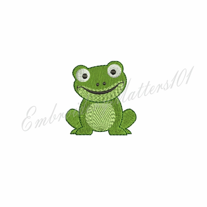 Frog Embroidery - Etsy