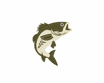 Bass Embroidery | Etsy