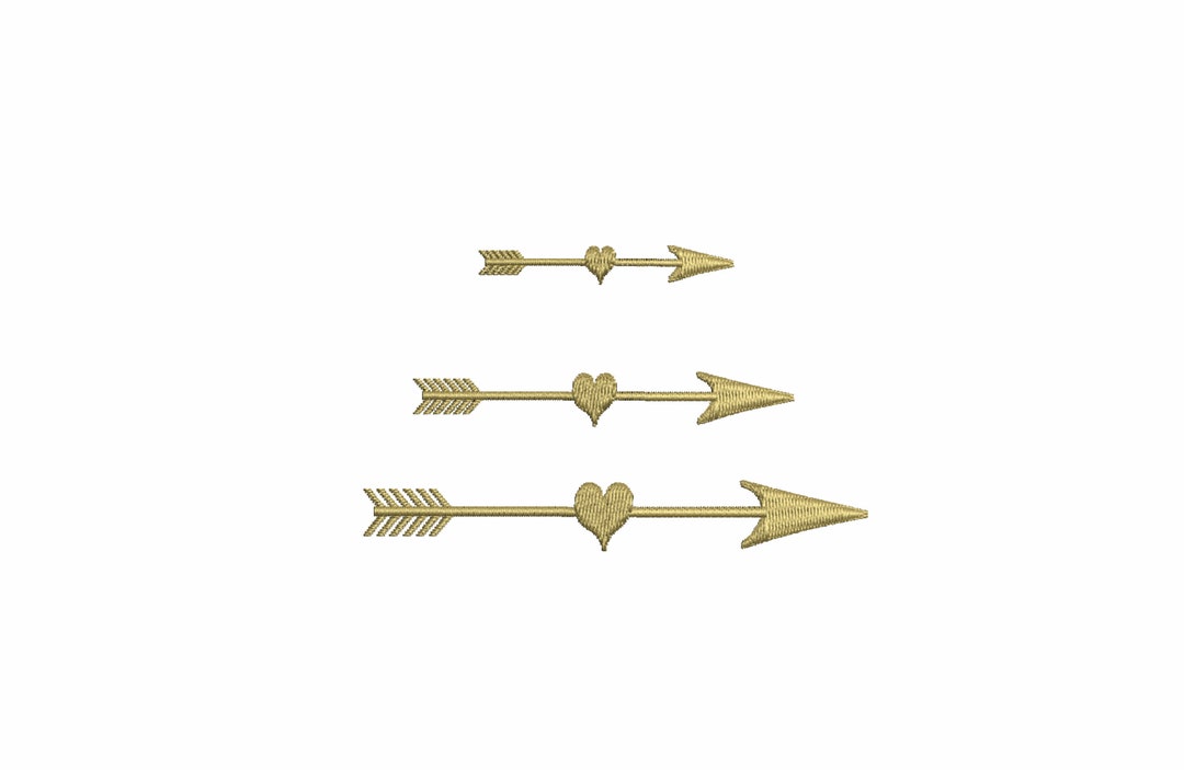 Arrow Embroidery Design. Three Sizes - Etsy
