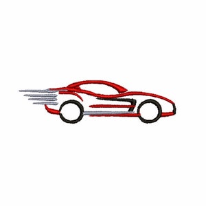 Sports Car Embroidery Design. Fast Car - Etsy