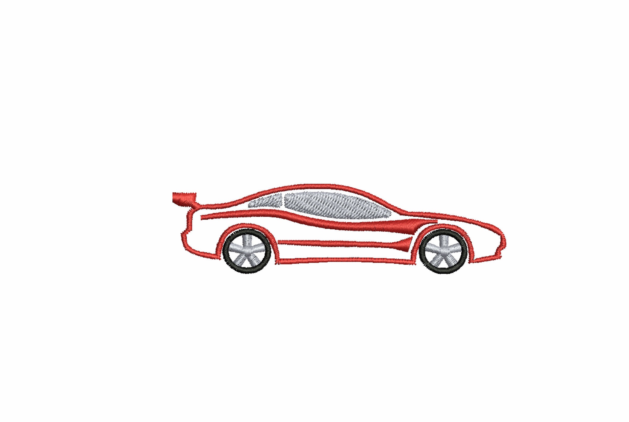 Sports Car Machine Embroidery Design. - Etsy