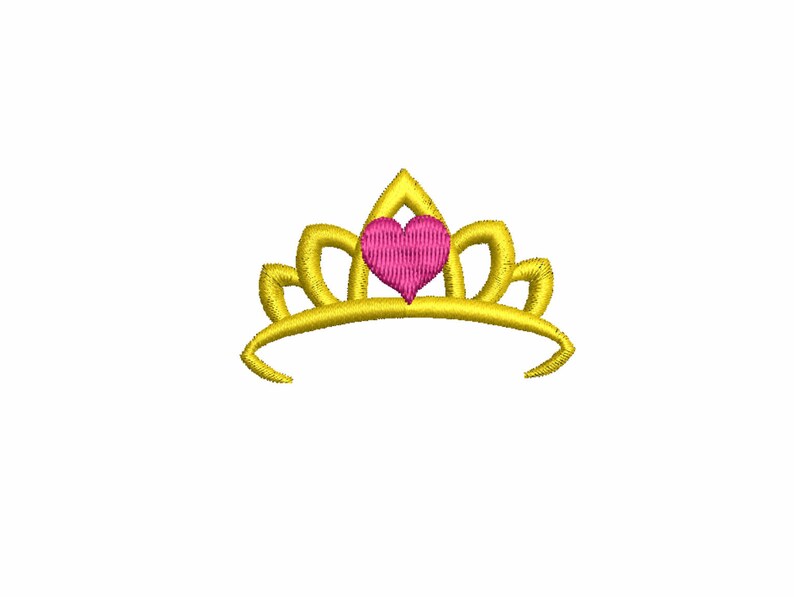 Tiara Embroidery Design. Three Sizes - Etsy