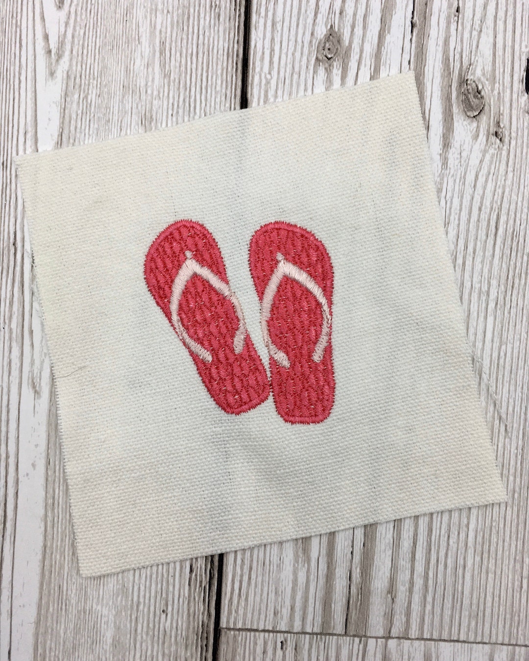 Flip Flops Embroidery Design - Etsy