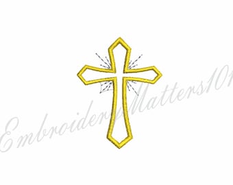 Small Cross Machine Embroidery Design - 5 Sizes - Etsy