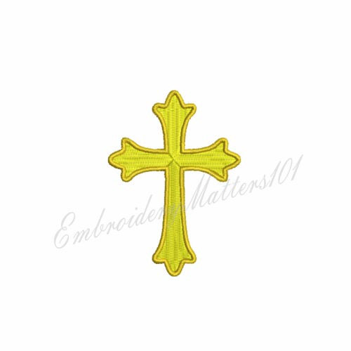 Mini Christian Cross Machine Embroidery Design-instant - Etsy