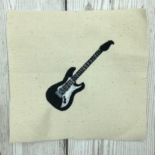 Electric Guitar Embroidery Design Guitar Machine Embroidery - Etsy