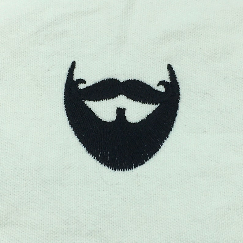 Beard Embroidery Design. Set of Two - Etsy