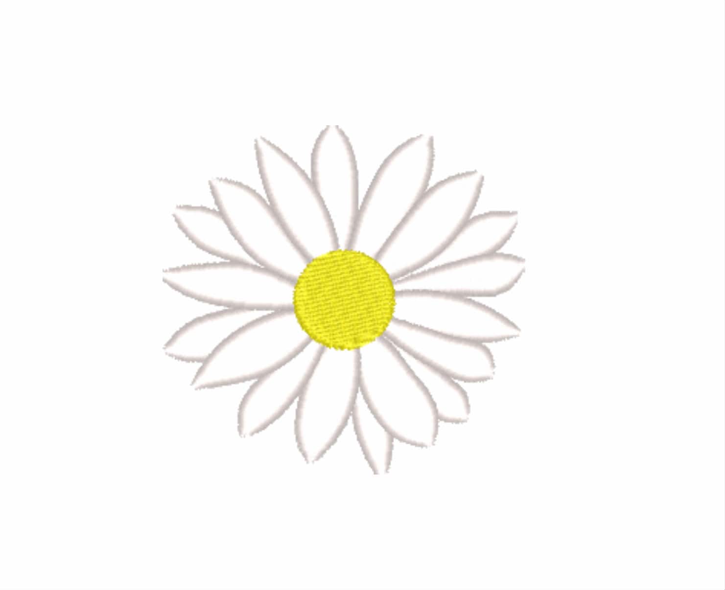 Daisy Embroidery Design. Three Sizes - Etsy