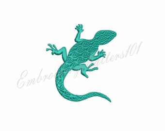 Horned Lizard Embroidery Design. Machine Embroidery Design. Lizard ...