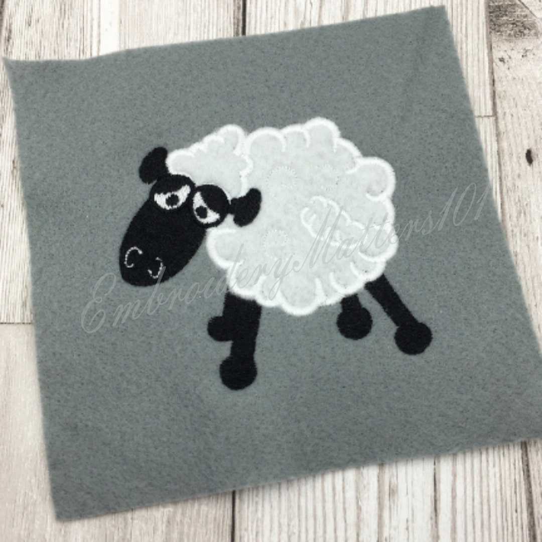 Sheep Applique Embroidery Design - Etsy