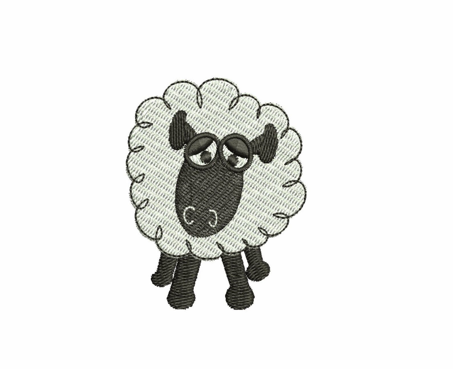 Sheep embroidery design | Etsy