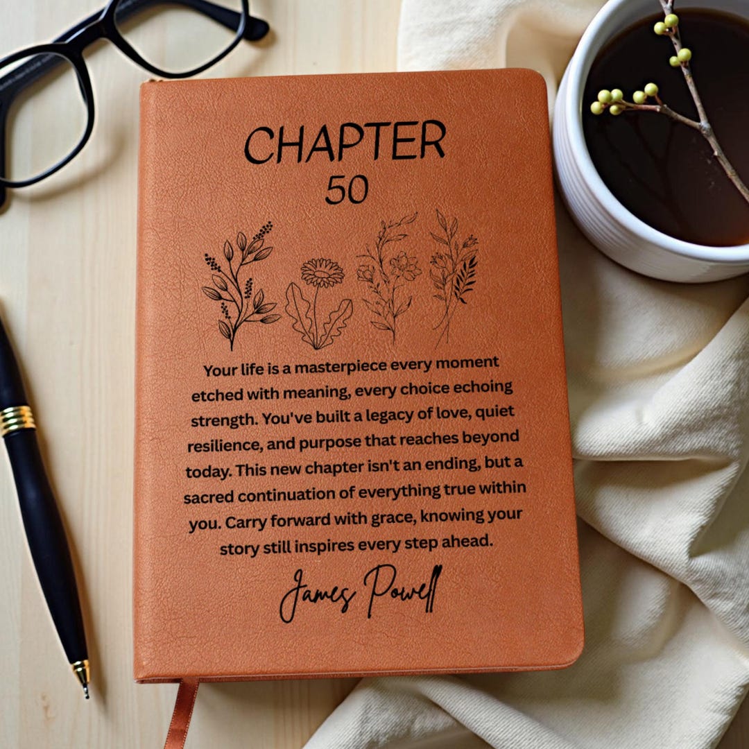 50th Birthday Gift for Her Him Personalized Chapter 50 Journal Custom ...