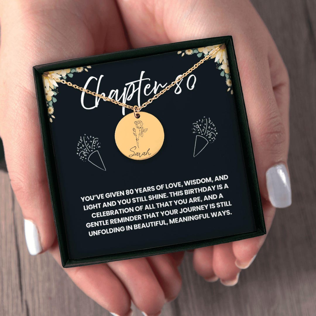 Life Legacy Necklace 80 Years Wisdom Gift Generational Love Jewelry ...