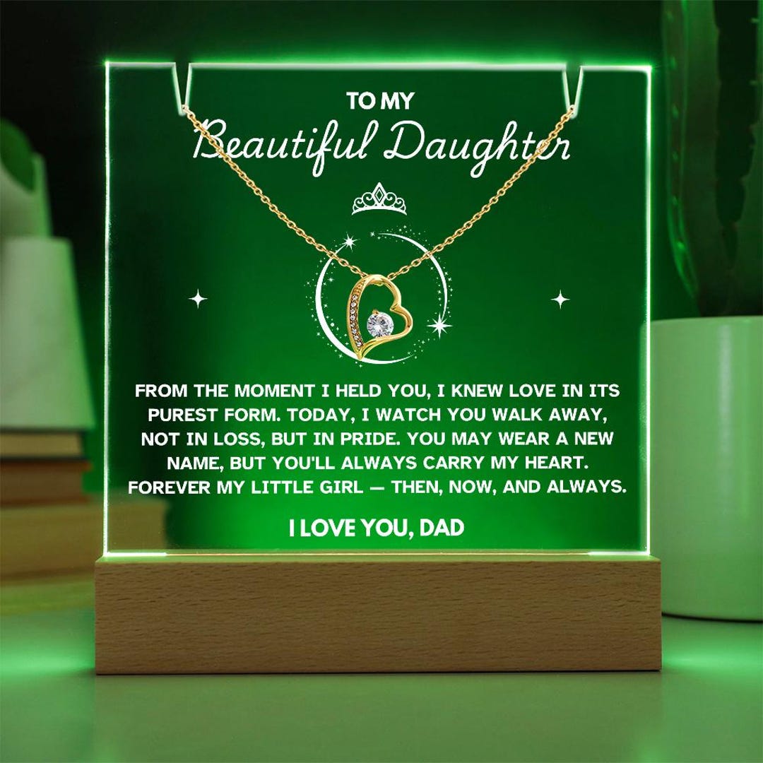 Father to Daughter Wedding Keepsake, Wedding Day Gift for Daughter From ...