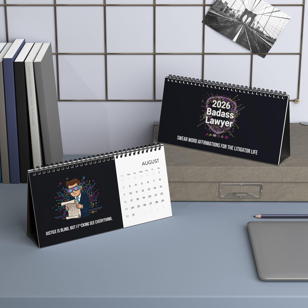 2026 Badass Lawyer Office Desk Calendar - Etsy