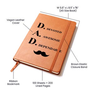 Fathers Day Gift From Kids, Father's Day Journal Gift, Personalized Dad ...