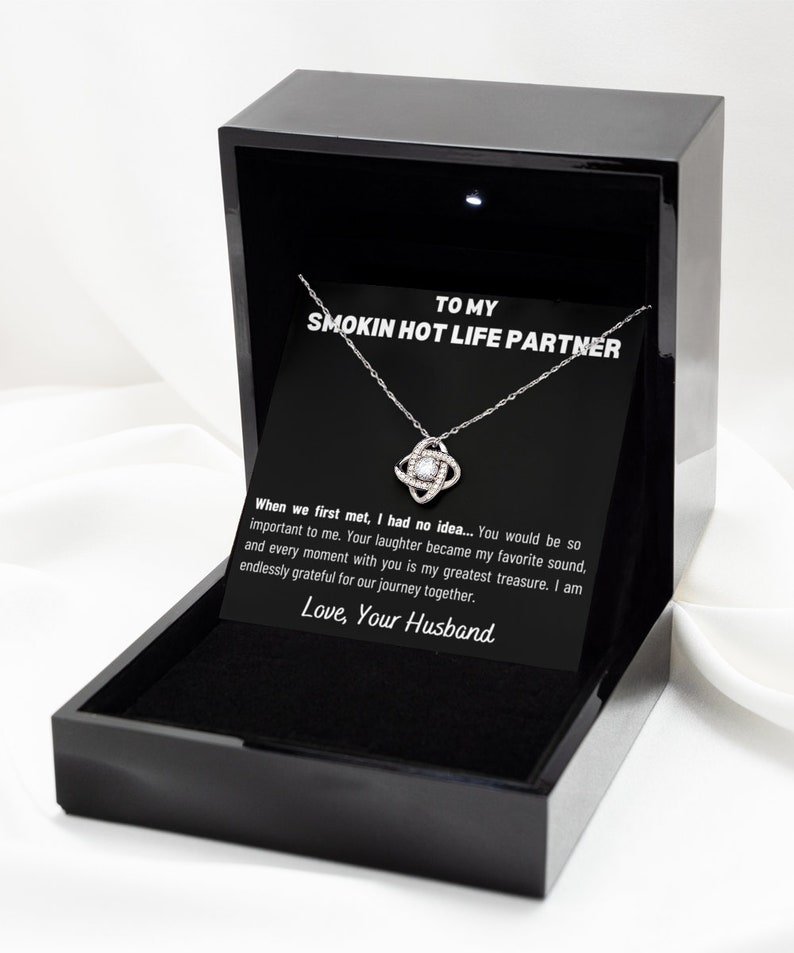 To Smokin Hot Life Partner Love Your Husband Necklace, Wife Birthday ...