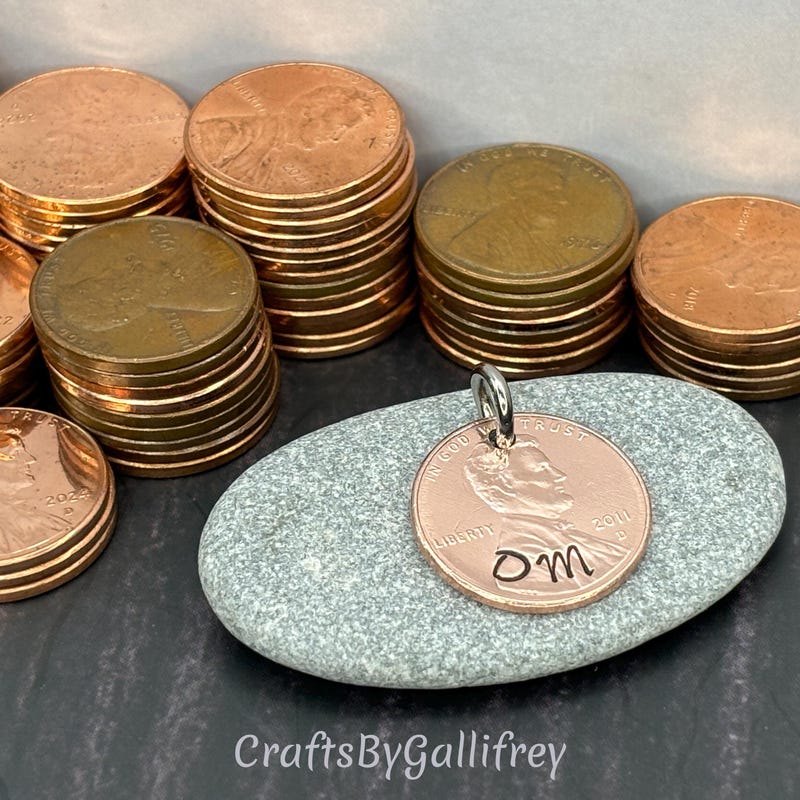 Penny Charm - Etsy